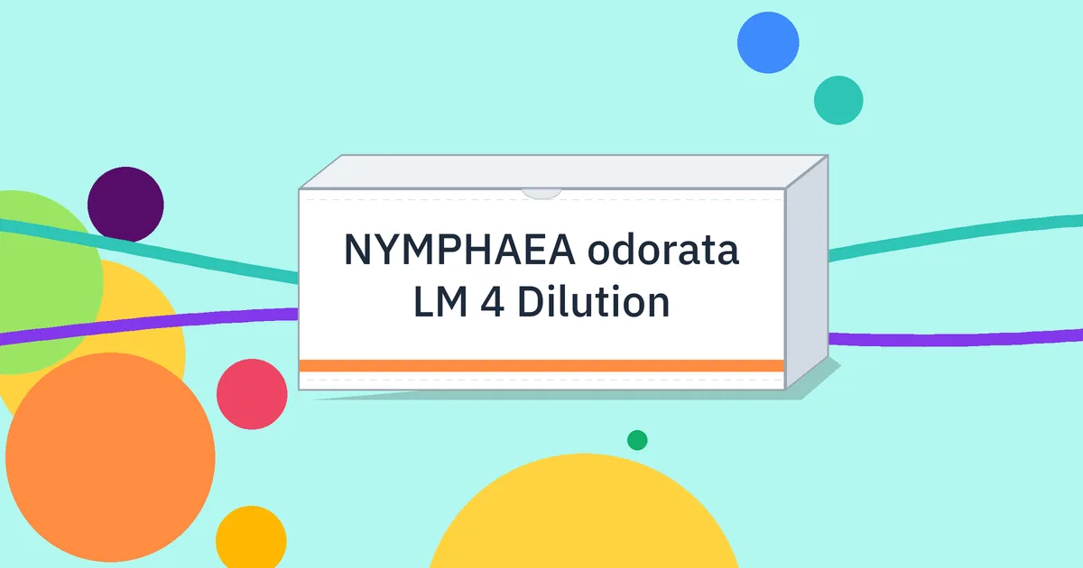 Symbolbild: Packung mit der Aufschrift NYMPHAEA odorata LM 4 Dilution (PZN 13621324) – Verfügbarkeit und Bezug in Apotheken in Frankfurt am Main