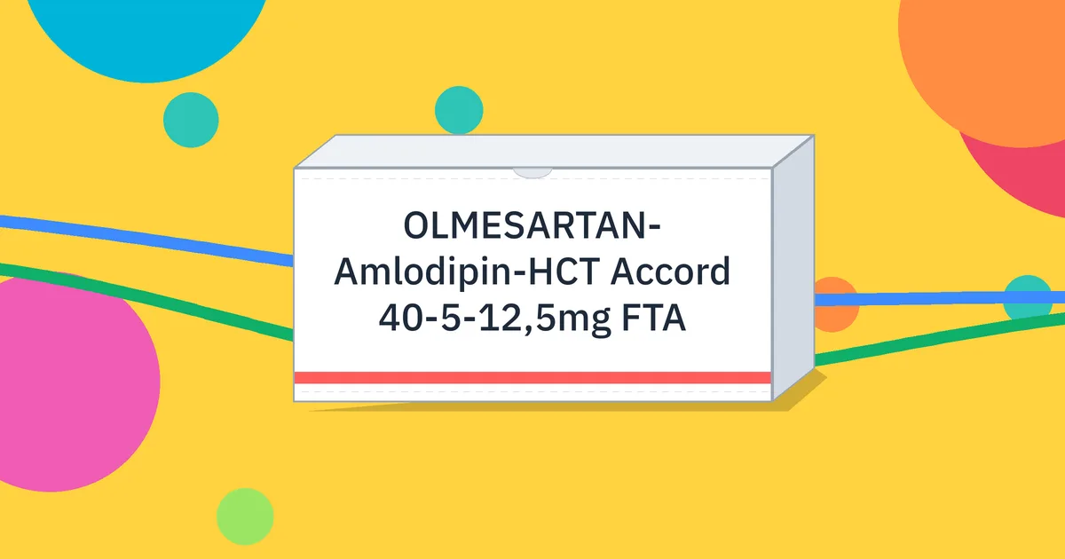 Symbolbild: Packung mit der Aufschrift OLMESARTAN-Amlodipin-HCT Accord 40-5-12,5mg FTA (PZN 16799459) – Verfügbarkeit und Bezug in Apotheken in Frankfurt am Main