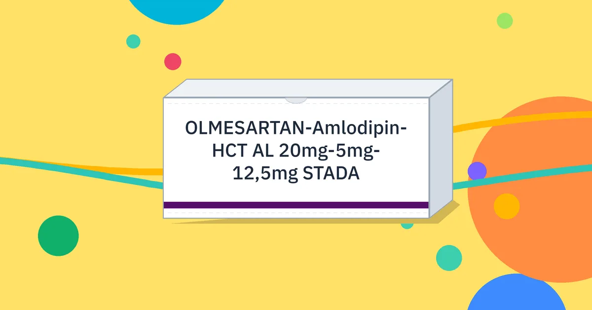 Symbolbild: Packung mit der Aufschrift OLMESARTAN-Amlodipin-HCT AL 20mg-5mg-12,5mg STADA (PZN 20088758) – Verfügbarkeit und Bezug in Apotheken in Frankfurt am Main