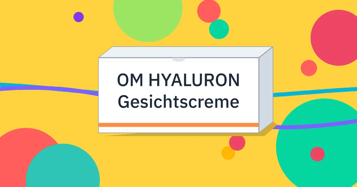 Symbolbild: Packung mit der Aufschrift OM HYALURON Gesichtscreme (PZN 17882553) – Verfügbarkeit und Bezug in Apotheken in Frankfurt am Main