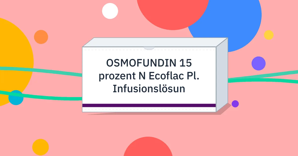 Symbolbild: Packung mit der Aufschrift OSMOFUNDIN 15 prozent N Ecoflac Pl. Infusionslösun (PZN 03989448) – Verfügbarkeit und Bezug in Apotheken in Frankfurt am Main