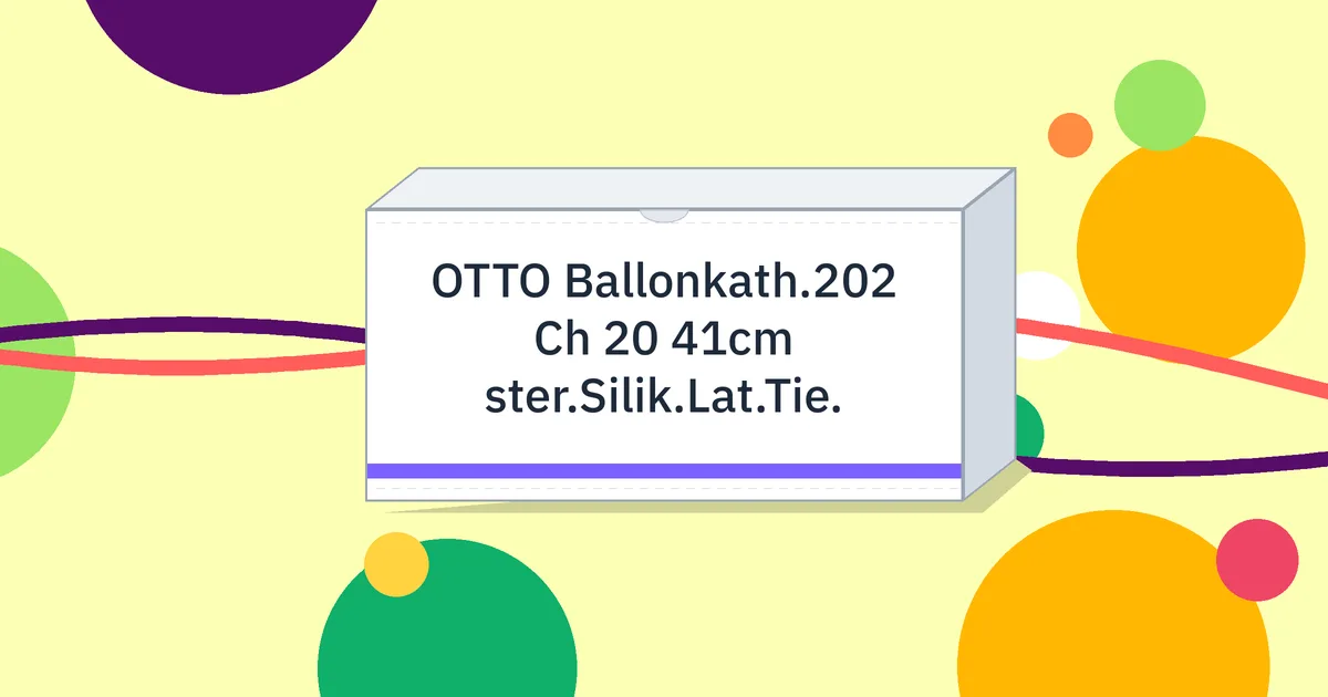 Symbolbild: Packung mit der Aufschrift OTTO Ballonkath.202 Ch 20 41cm ster.Silik.Lat.Tie. (PZN 01398619) – Verfügbarkeit und Bezug in Apotheken in Frankfurt am Main