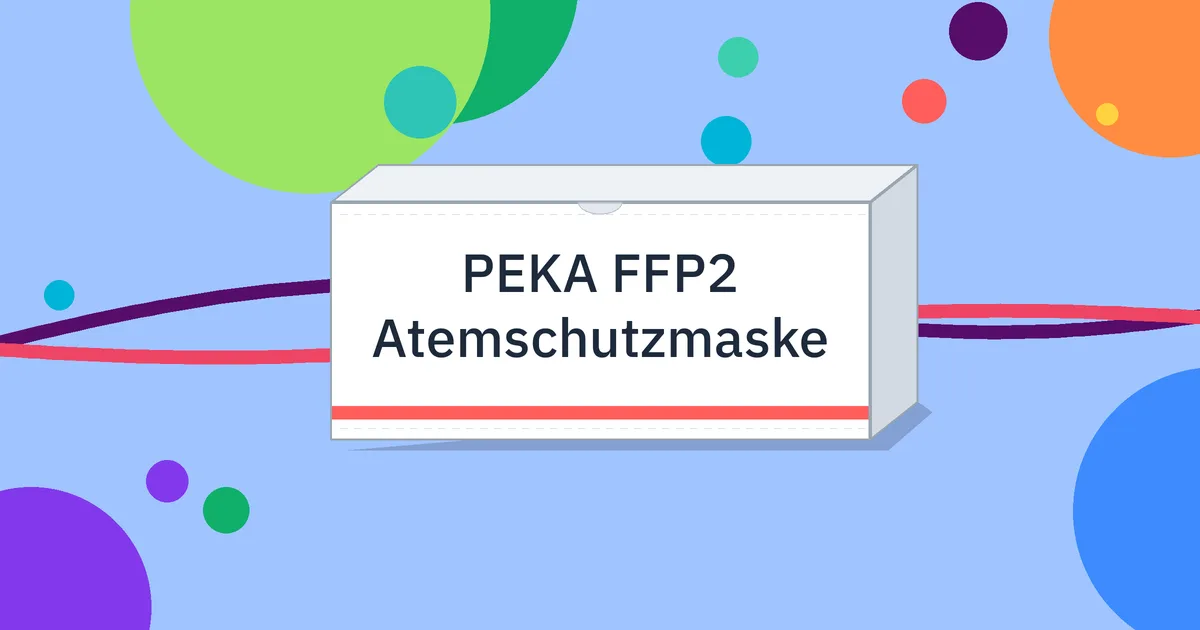 Symbolbild: Packung mit der Aufschrift PEKA FFP2 Atemschutzmaske (PZN 19205845) – Verfügbarkeit und Bezug in Apotheken in Frankfurt am Main