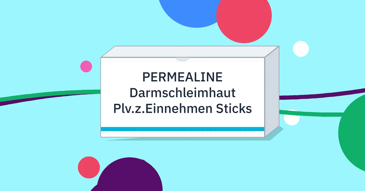 Symbolbild: Packung mit der Aufschrift PERMEALINE Darmschleimhaut Plv.z.Einnehmen Sticks (PZN 20157293) – Verfügbarkeit und Bezug in Apotheken in Frankfurt am Main