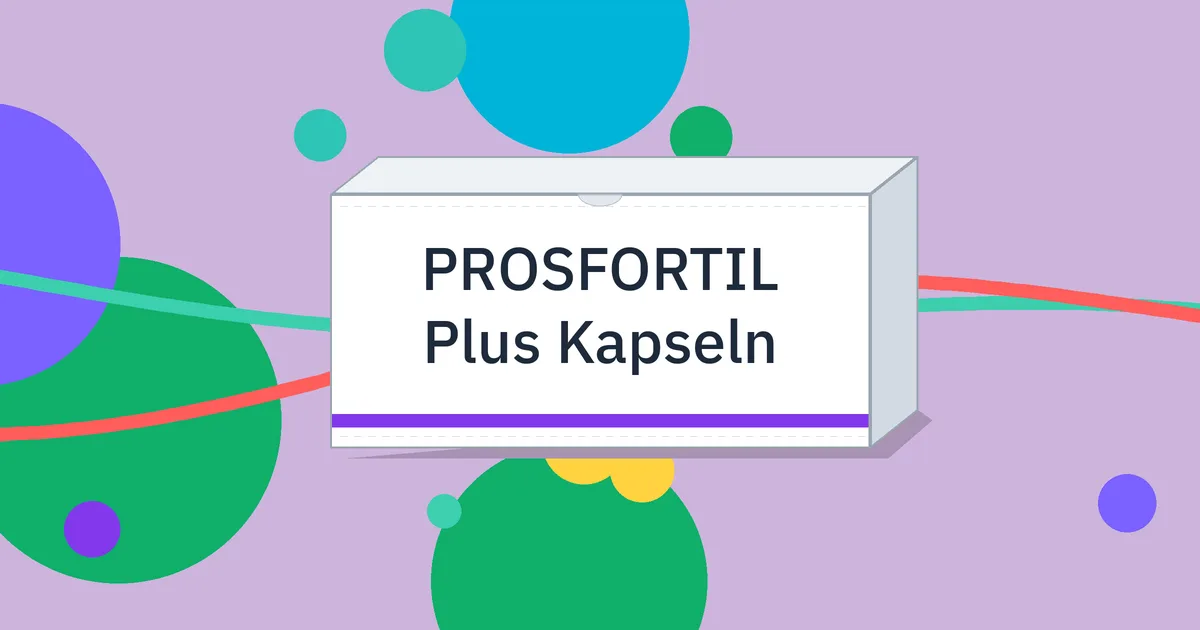 Symbolbild: Packung mit der Aufschrift PROSFORTIL Plus Kapseln (PZN 01125778) – Verfügbarkeit und Bezug in Apotheken in Frankfurt am Main