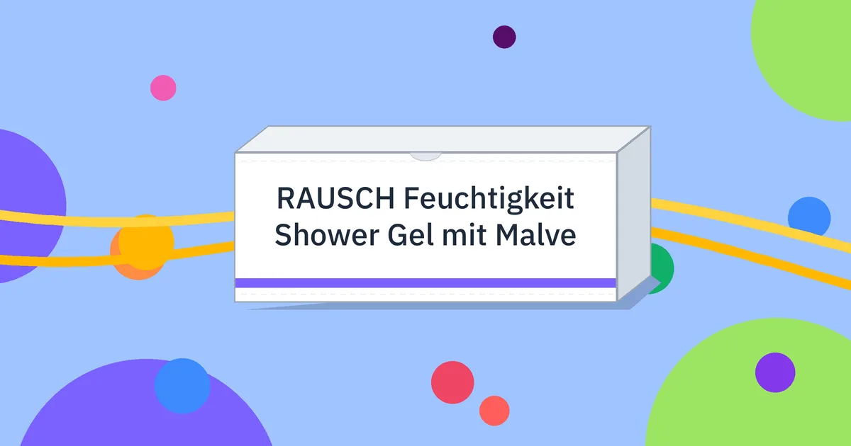Symbolbild: Packung mit der Aufschrift RAUSCH Feuchtigkeit Shower Gel mit Malve (PZN 18743032) – Verfügbarkeit und Bezug in Apotheken in Frankfurt am Main