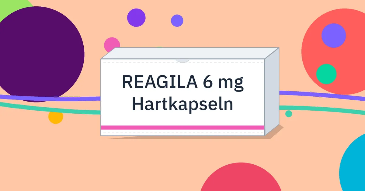 Symbolbild: Packung mit der Aufschrift REAGILA 6 mg Hartkapseln (PZN 19253258) – Verfügbarkeit und Bezug in Apotheken in Frankfurt am Main