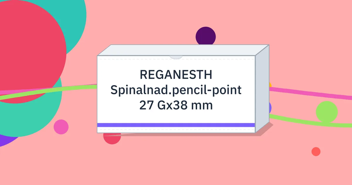 Symbolbild: Packung mit der Aufschrift REGANESTH Spinalnad.pencil-point 27 Gx38 mm (PZN 17889242) – Verfügbarkeit und Bezug in Apotheken in Frankfurt am Main