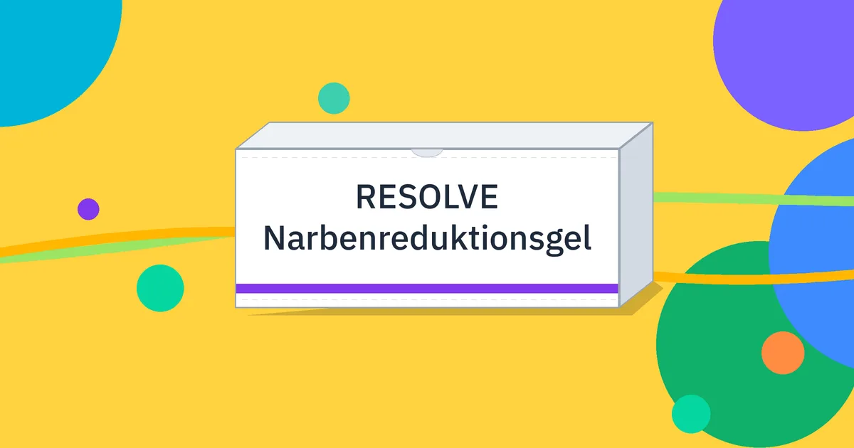 Symbolbild: Packung mit der Aufschrift RESOLVE Narbenreduktionsgel (PZN 19207229) – Verfügbarkeit und Bezug in Apotheken in Frankfurt am Main