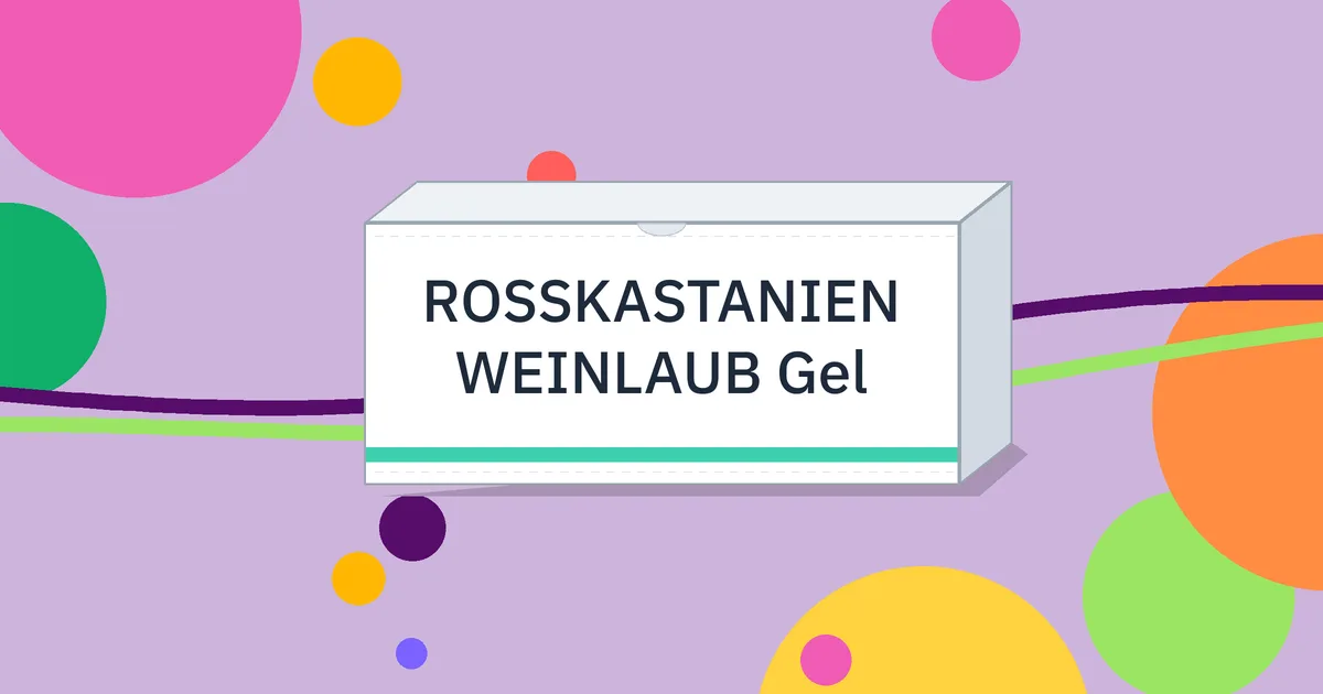 Symbolbild: Packung mit der Aufschrift ROSSKASTANIEN WEINLAUB Gel (PZN 01125643) – Verfügbarkeit und Bezug in Apotheken in Frankfurt am Main