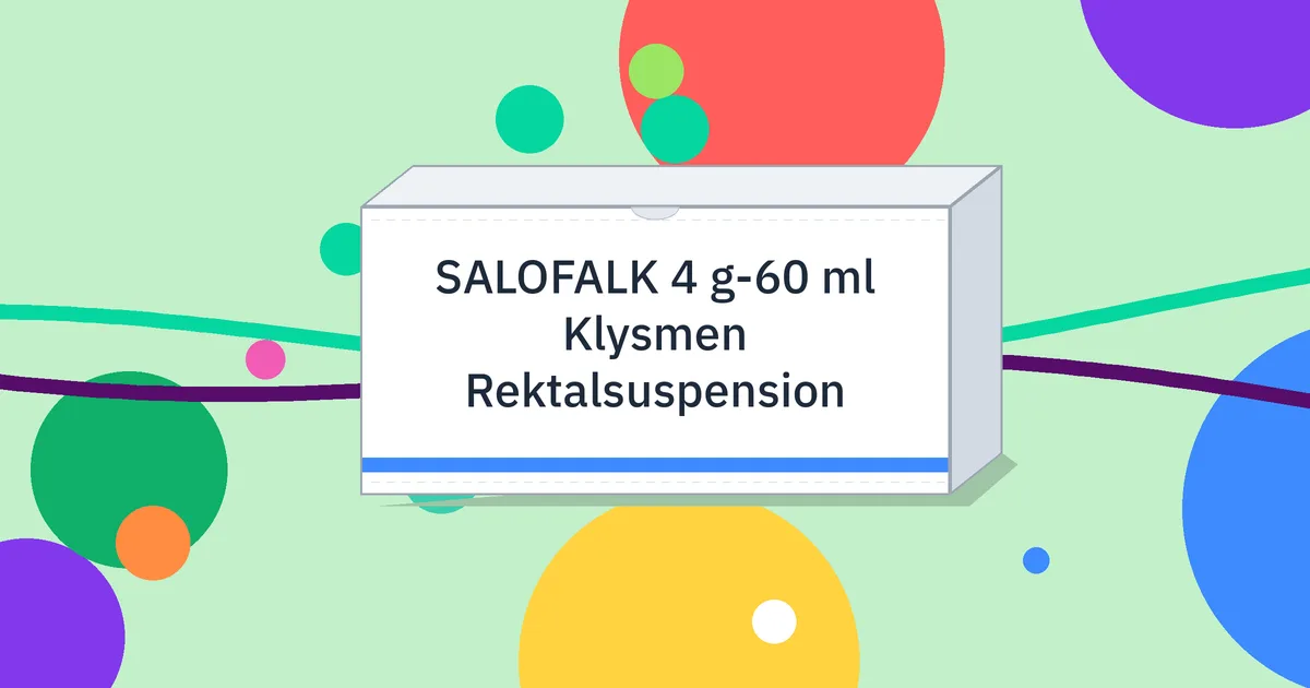 Symbolbild: Packung mit der Aufschrift SALOFALK 4 g-60 ml Klysmen Rektalsuspension (PZN 00165698) – Verfügbarkeit und Bezug in Apotheken in Frankfurt am Main