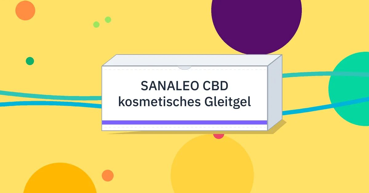 Symbolbild: Packung mit der Aufschrift SANALEO CBD kosmetisches Gleitgel (PZN 18755064) – Verfügbarkeit und Bezug in Apotheken in Frankfurt am Main