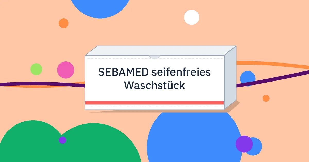 Symbolbild: Packung mit der Aufschrift SEBAMED seifenfreies Waschstück (PZN 02196473) – Verfügbarkeit und Bezug in Apotheken in Frankfurt am Main