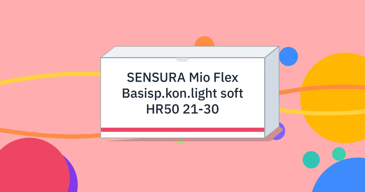 Symbolbild: Packung mit der Aufschrift SENSURA Mio Flex Basisp.kon.light soft HR50 21-30 (PZN 19455140) – Verfügbarkeit und Bezug in Apotheken in Frankfurt am Main