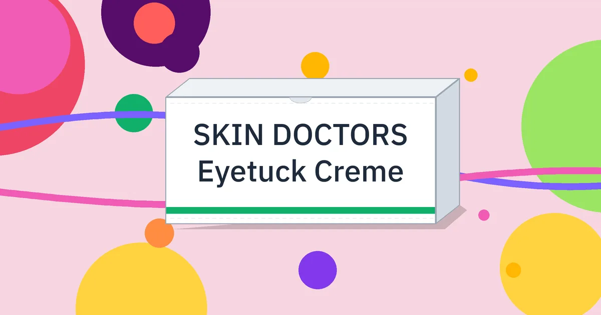 Symbolbild: Packung mit der Aufschrift SKIN DOCTORS Eyetuck Creme (PZN 09087899) – Verfügbarkeit und Bezug in Apotheken in Frankfurt am Main