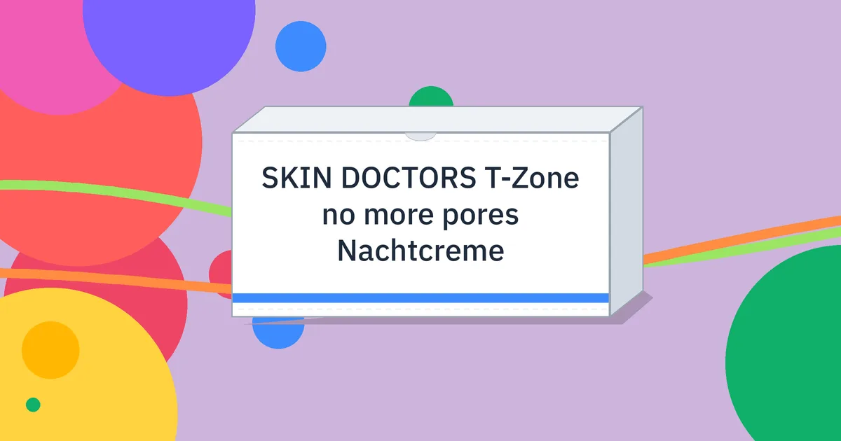 Symbolbild: Packung mit der Aufschrift SKIN DOCTORS T-Zone no more pores Nachtcreme (PZN 11221891) – Verfügbarkeit und Bezug in Apotheken in Frankfurt am Main