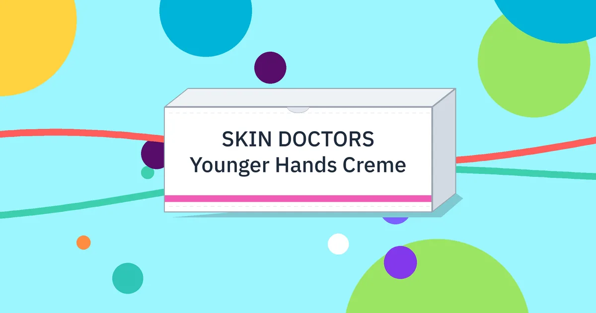 Symbolbild: Packung mit der Aufschrift SKIN DOCTORS Younger Hands Creme (PZN 09087830) – Verfügbarkeit und Bezug in Apotheken in Frankfurt am Main