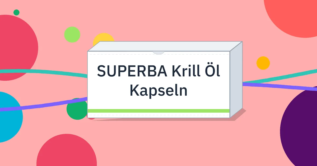 Symbolbild: Packung mit der Aufschrift SUPERBA Krill Öl Kapseln (PZN 10541808) – Verfügbarkeit und Bezug in Apotheken in Frankfurt am Main