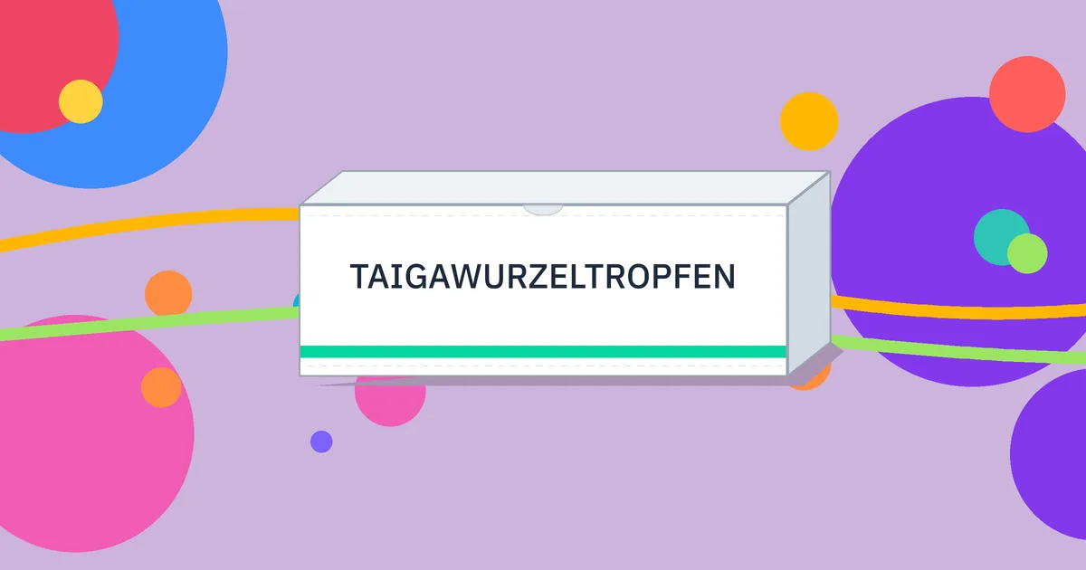 Symbolbild: Packung mit der Aufschrift TAIGAWURZELTROPFEN (PZN 14127419) – Verfügbarkeit und Bezug in Apotheken in Frankfurt am Main