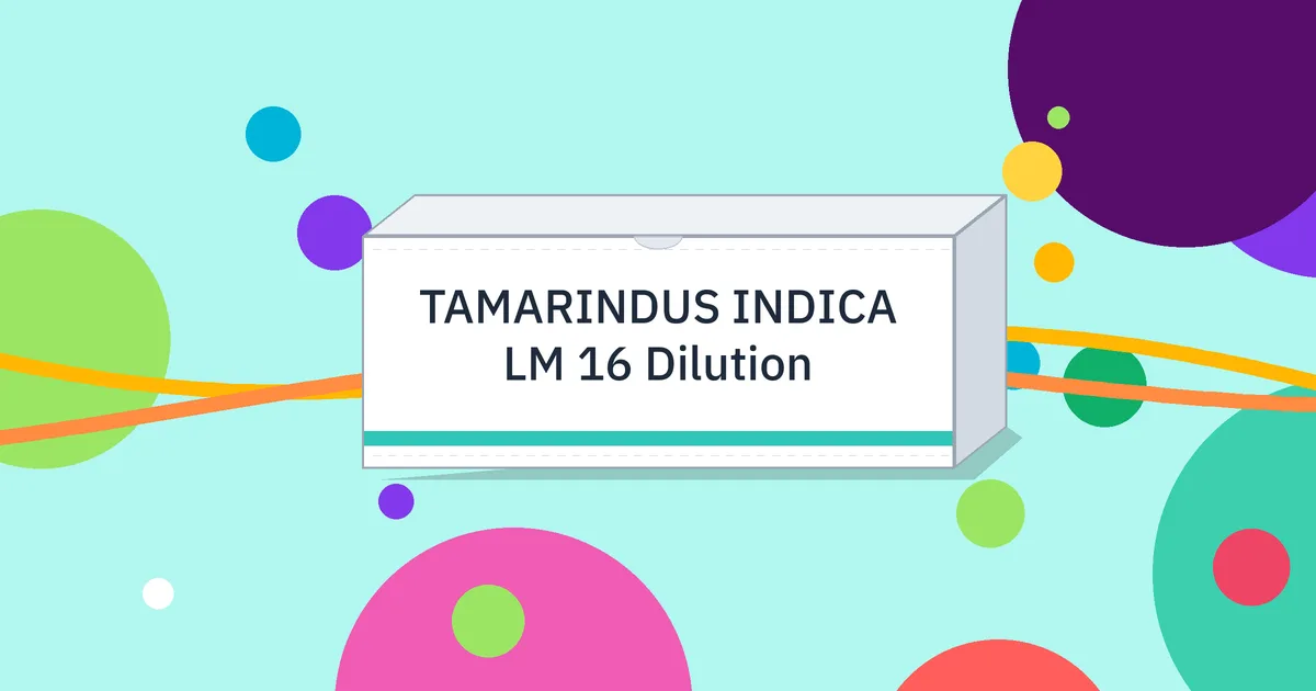 Symbolbild: Packung mit der Aufschrift TAMARINDUS INDICA LM 16 Dilution (PZN 13686476) – Verfügbarkeit und Bezug in Apotheken in Frankfurt am Main