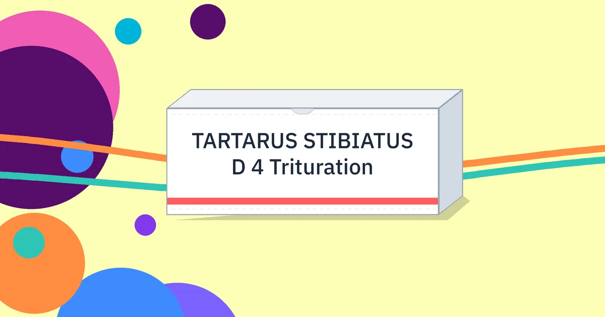 Symbolbild: Packung mit der Aufschrift TARTARUS STIBIATUS D 4 Trituration (PZN 01616921) – Verfügbarkeit und Bezug in Apotheken in Frankfurt am Main