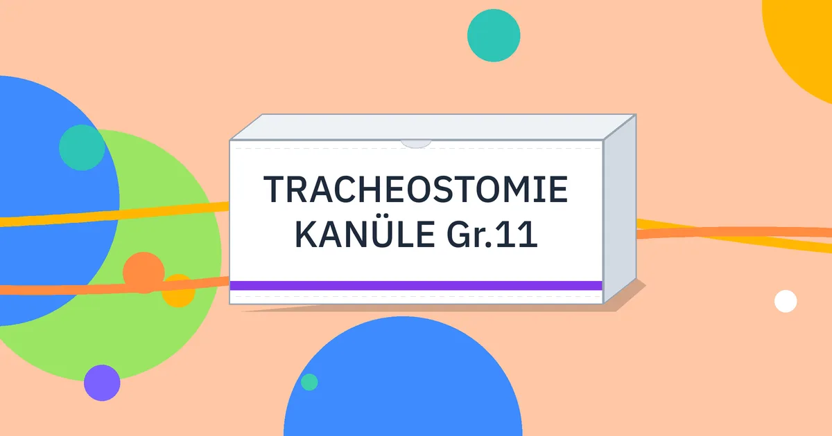 Symbolbild: Packung mit der Aufschrift TRACHEOSTOMIE KANÜLE Gr.11 (PZN 09224310) – Verfügbarkeit und Bezug in Apotheken in Frankfurt am Main