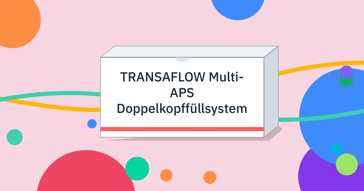 Symbolbild: Packung mit der Aufschrift TRANSAFLOW Multi-APS Doppelkopffüllsystem (PZN 13982849) – Verfügbarkeit und Bezug in Apotheken in Frankfurt am Main