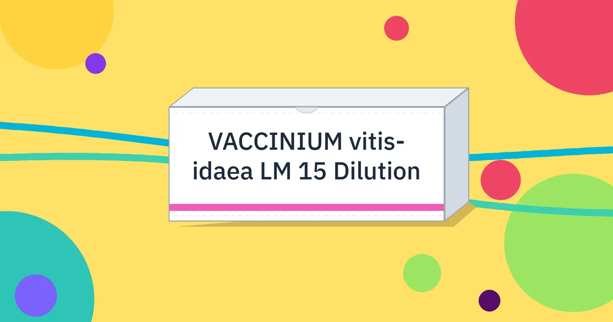 Symbolbild: Packung mit der Aufschrift VACCINIUM vitis-idaea LM 15 Dilution (PZN 13260814) – Verfügbarkeit und Bezug in Apotheken in Frankfurt am Main