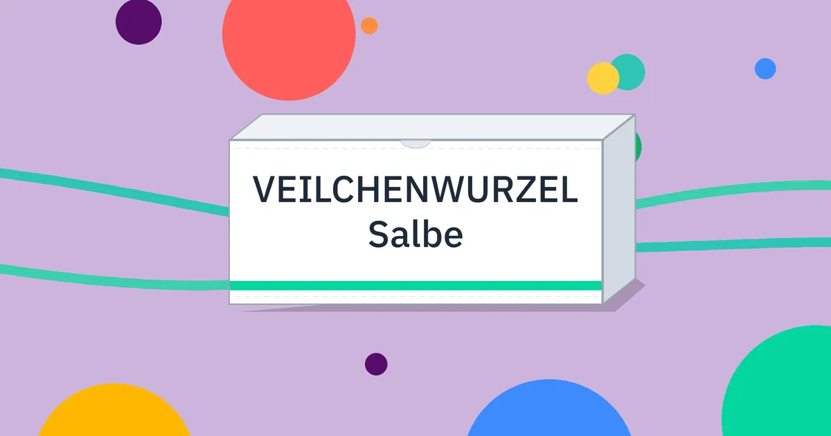 Symbolbild: Packung mit der Aufschrift VEILCHENWURZEL Salbe (PZN 18396688) – Verfügbarkeit und Bezug in Apotheken in Frankfurt am Main