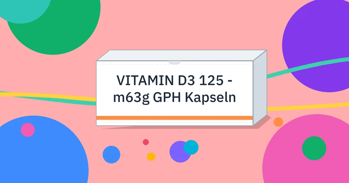 Symbolbild: Packung mit der Aufschrift VITAMIN D3 125 -m63g GPH Kapseln (PZN 11658263) – Verfügbarkeit und Bezug in Apotheken in Frankfurt am Main
