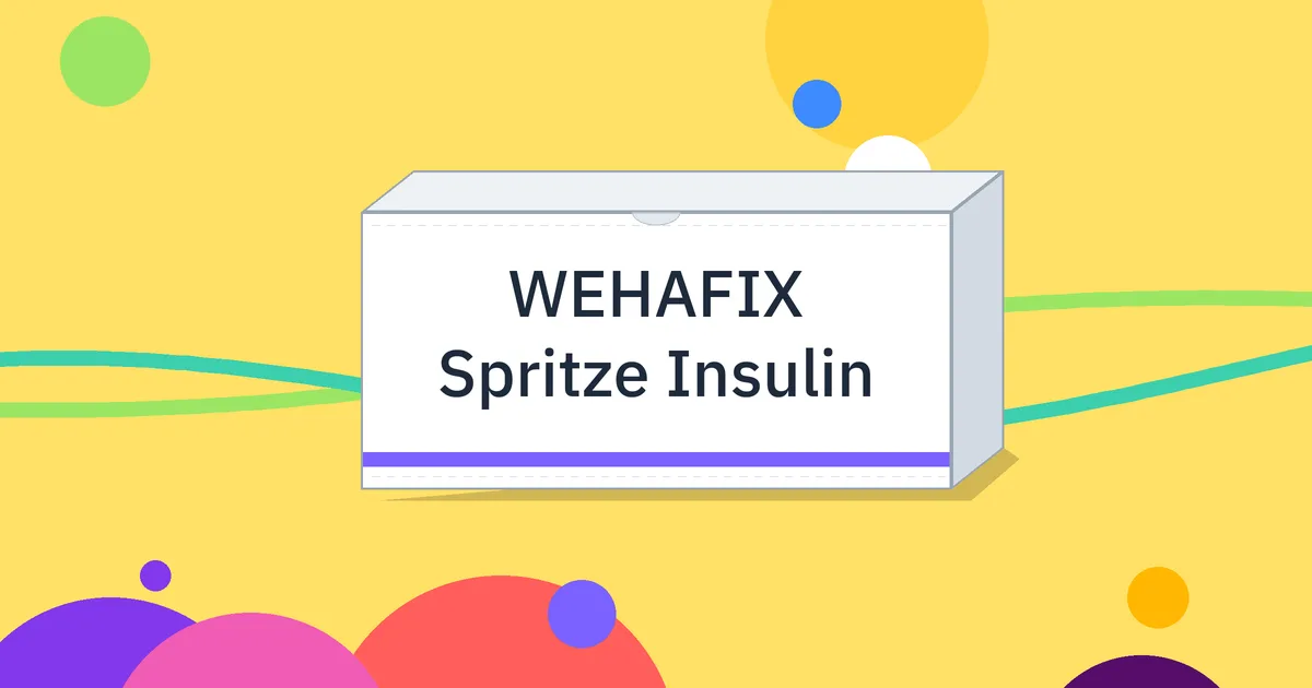 Symbolbild: Packung mit der Aufschrift WEHAFIX Spritze Insulin (PZN 01968117) – Verfügbarkeit und Bezug in Apotheken in Frankfurt am Main