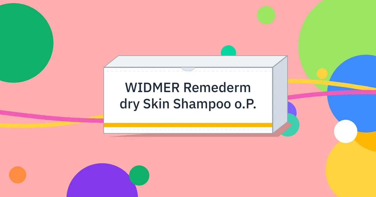 Symbolbild: Packung mit der Aufschrift WIDMER Remederm dry Skin Shampoo o.P. (PZN 19396012) – Verfügbarkeit und Bezug in Apotheken in Frankfurt am Main