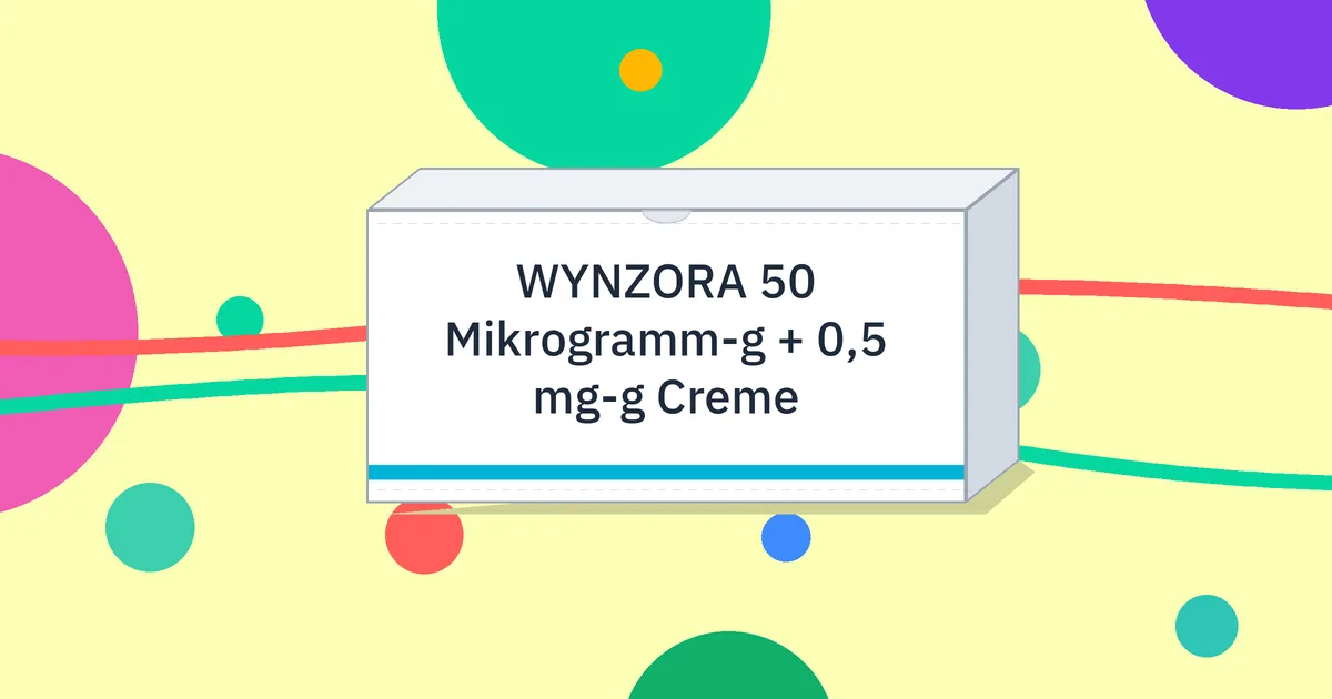 Symbolbild: Packung mit der Aufschrift WYNZORA 50 Mikrogramm-g + 0,5 mg-g Creme (PZN 18448149) – Verfügbarkeit und Bezug in Apotheken in Frankfurt am Main