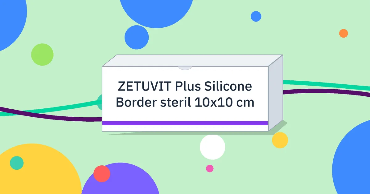 Symbolbild: Packung mit der Aufschrift ZETUVIT Plus Silicone Border steril 10x10 cm (PZN 20311943) – Verfügbarkeit und Bezug in Apotheken in Frankfurt am Main