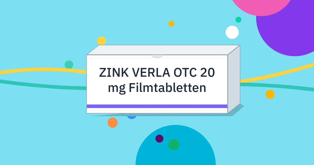 Symbolbild: Packung mit der Aufschrift ZINK VERLA OTC 20 mg Filmtabletten (PZN 03000532) – Verfügbarkeit und Bezug in Apotheken in Frankfurt am Main