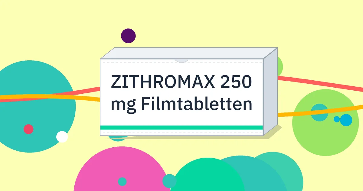 Symbolbild: Packung mit der Aufschrift ZITHROMAX 250 mg Filmtabletten (PZN 00010760) – Verfügbarkeit und Bezug in Apotheken in Frankfurt am Main