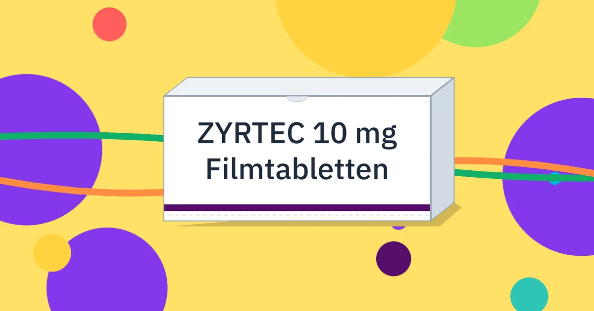 Symbolbild: Packung mit der Aufschrift ZYRTEC 10 mg Filmtabletten (PZN 07736394) – Verfügbarkeit und Bezug in Apotheken in Frankfurt am Main