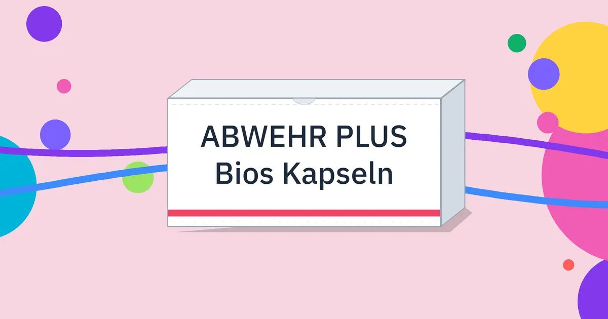Symbolbild: Packung mit der Aufschrift ABWEHR PLUS Bios Kapseln (PZN 10556253) – Verfügbarkeit und Bezug in Apotheken in Frankfurt am Main