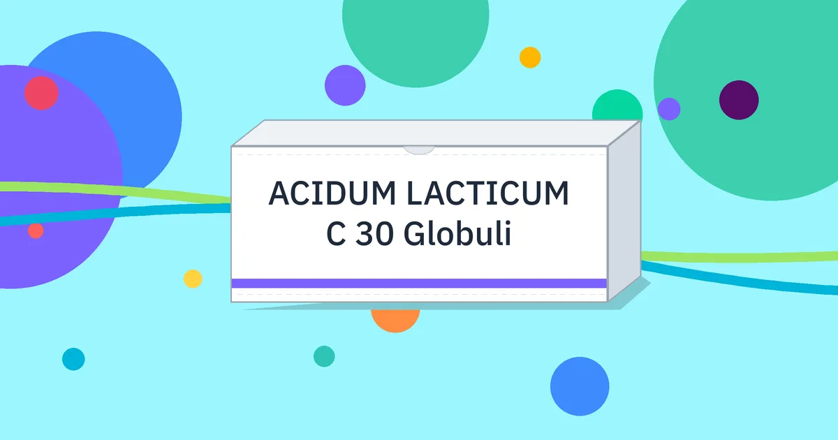 Symbolbild: Packung mit der Aufschrift ACIDUM LACTICUM C 30 Globuli (PZN 07594244) – Verfügbarkeit und Bezug in Apotheken in Frankfurt am Main