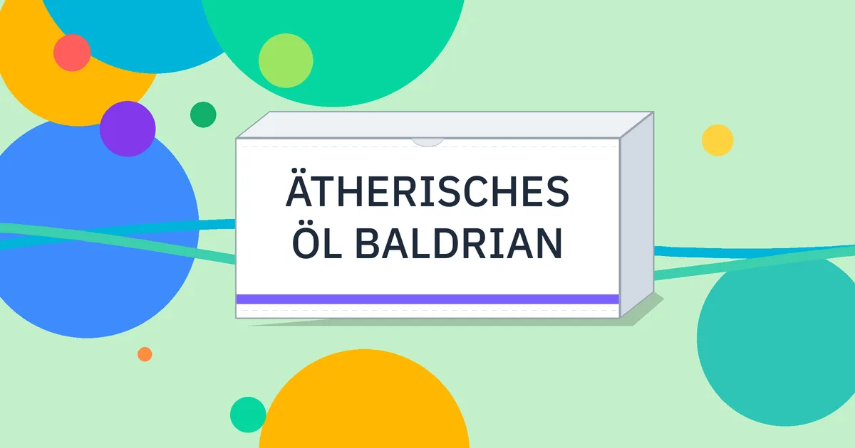 Symbolbild: Packung mit der Aufschrift ÄTHERISCHES ÖL BALDRIAN (PZN 20026958) – Verfügbarkeit und Bezug in Apotheken in Frankfurt am Main