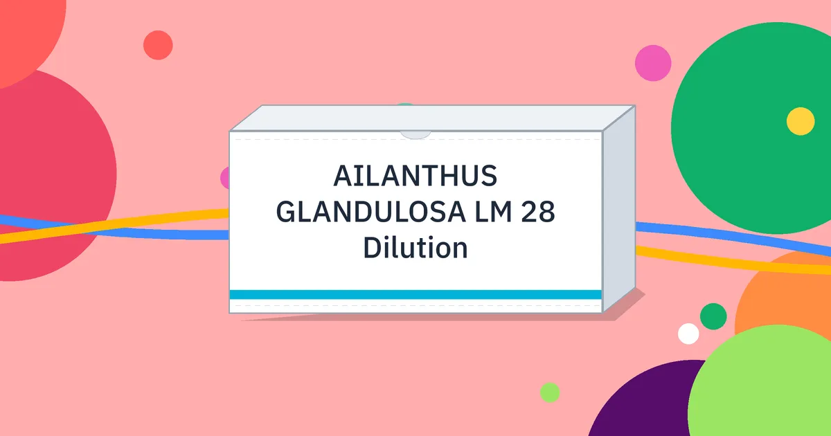 Symbolbild: Packung mit der Aufschrift AILANTHUS GLANDULOSA LM 28 Dilution (PZN 13308053) – Verfügbarkeit und Bezug in Apotheken in Frankfurt am Main