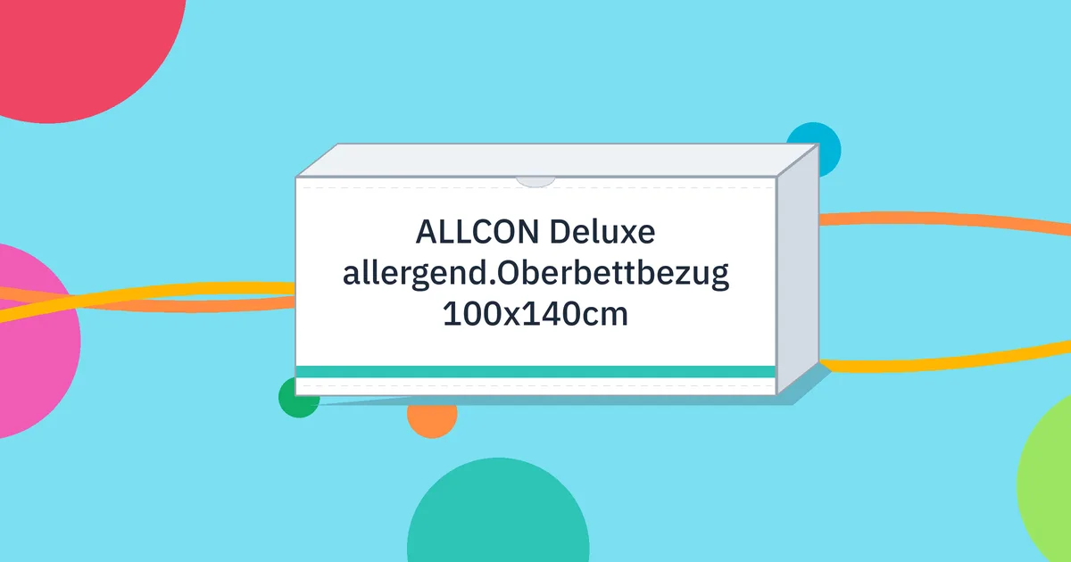 Symbolbild: Packung mit der Aufschrift ALLCON Deluxe allergend.Oberbettbezug 100x140cm (PZN 12445954) – Verfügbarkeit und Bezug in Apotheken in Frankfurt am Main