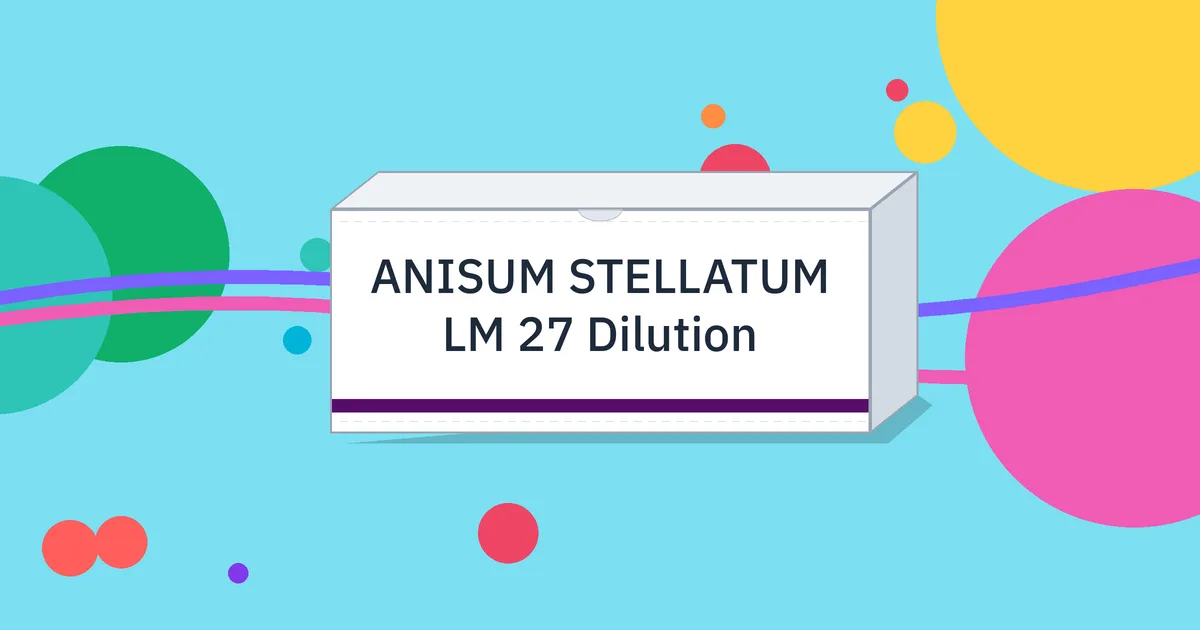 Symbolbild: Packung mit der Aufschrift ANISUM STELLATUM LM 27 Dilution (PZN 13369557) – Verfügbarkeit und Bezug in Apotheken in Frankfurt am Main