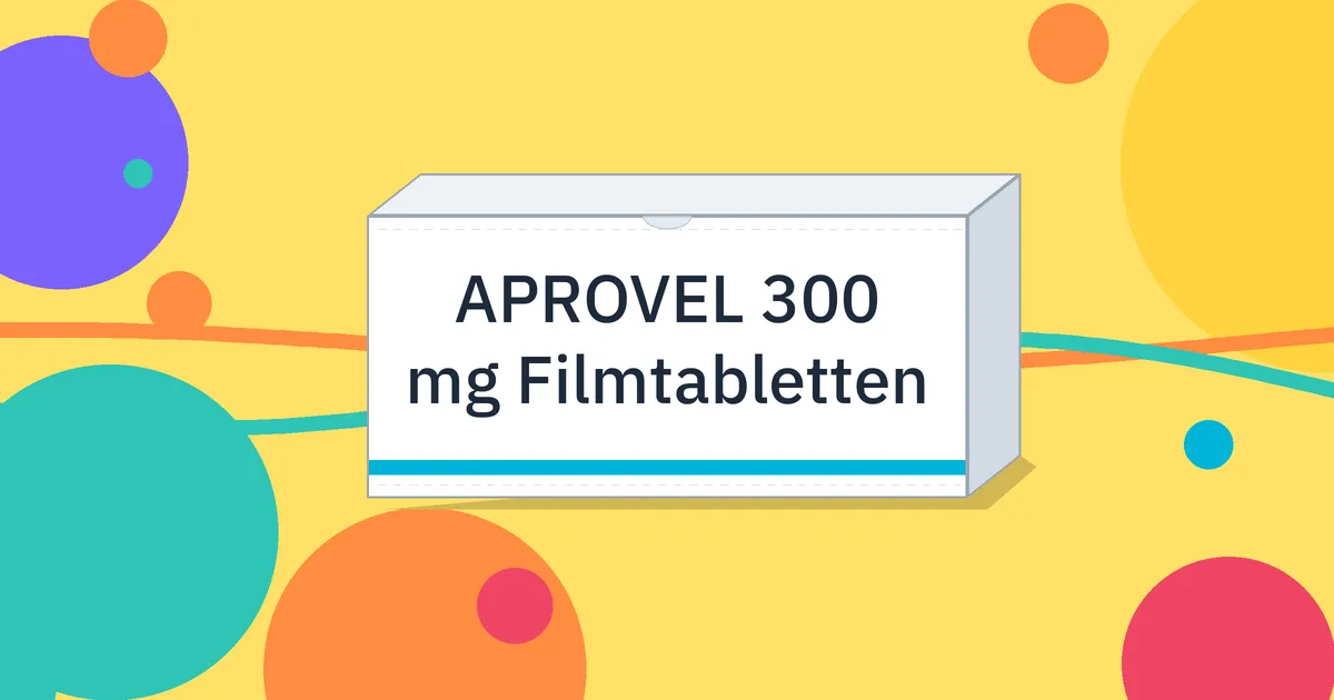 Symbolbild: Packung mit der Aufschrift APROVEL 300 mg Filmtabletten (PZN 07746518) – Verfügbarkeit und Bezug in Apotheken in Frankfurt am Main