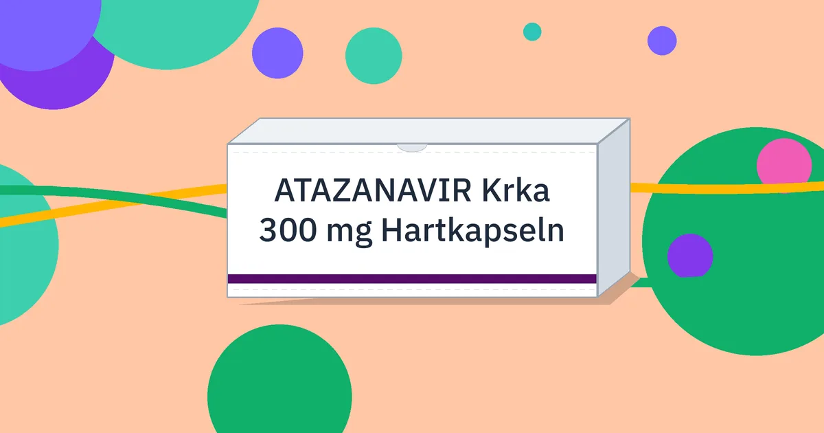 Symbolbild: Packung mit der Aufschrift ATAZANAVIR Krka 300 mg Hartkapseln (PZN 19640972) – Verfügbarkeit und Bezug in Apotheken in Frankfurt am Main