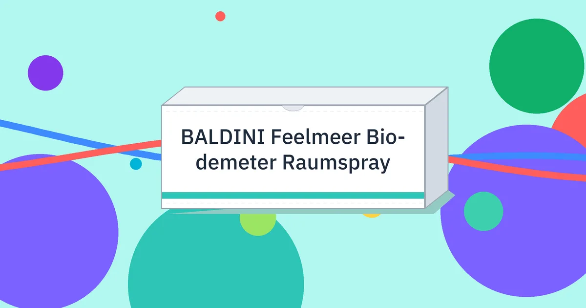 Symbolbild: Packung mit der Aufschrift BALDINI Feelmeer Bio-demeter Raumspray (PZN 13416334) – Verfügbarkeit und Bezug in Apotheken in Frankfurt am Main