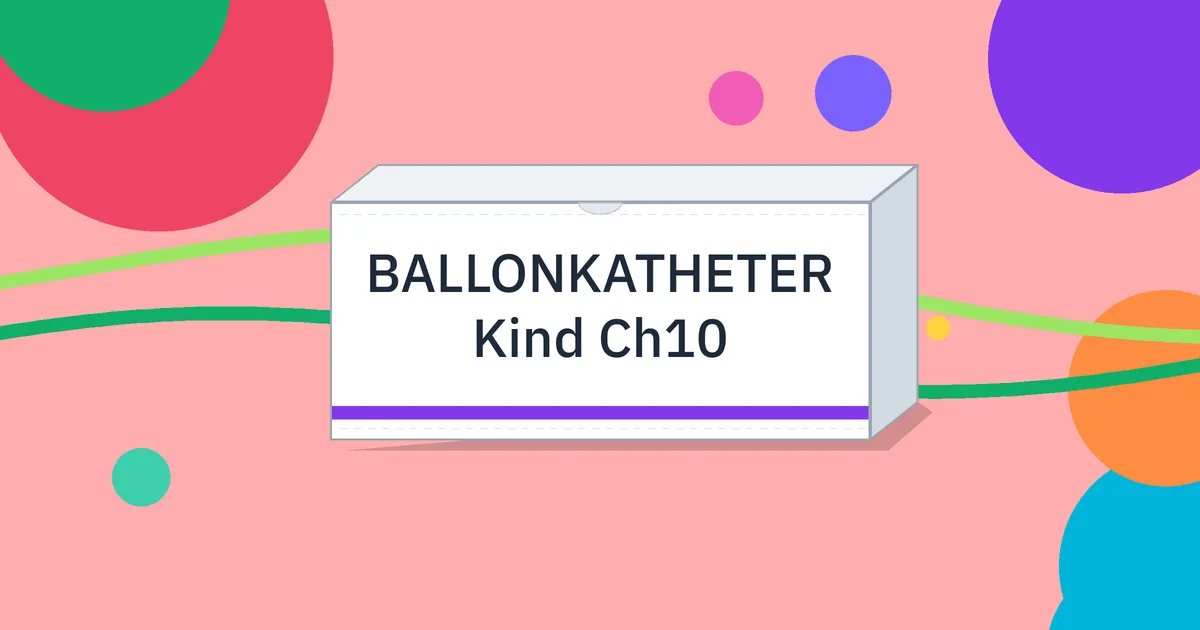 Symbolbild: Packung mit der Aufschrift BALLONKATHETER Kind Ch10 (PZN 00025939) – Verfügbarkeit und Bezug in Apotheken in Frankfurt am Main