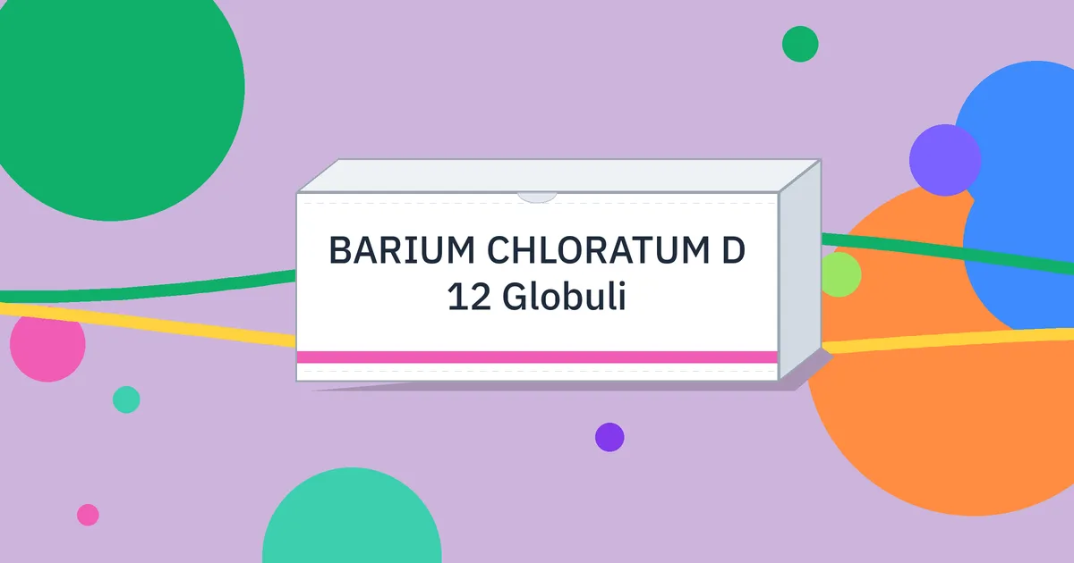 Symbolbild: Packung mit der Aufschrift BARIUM CHLORATUM D 12 Globuli (PZN 04206750) – Verfügbarkeit und Bezug in Apotheken in Frankfurt am Main