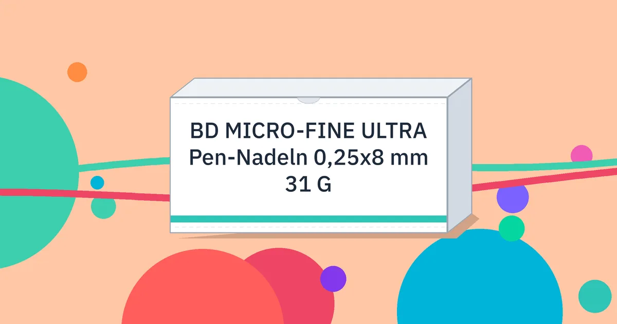 Symbolbild: Packung mit der Aufschrift BD MICRO-FINE ULTRA Pen-Nadeln 0,25x8 mm 31 G (PZN 15253853) – Verfügbarkeit und Bezug in Apotheken in Frankfurt am Main