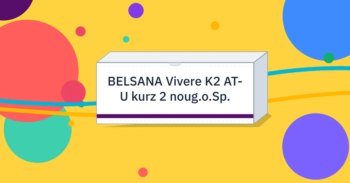 Symbolbild: Packung mit der Aufschrift BELSANA Vivere K2 AT-U kurz 2 noug.o.Sp. (PZN 08535893) – Verfügbarkeit und Bezug in Apotheken in Frankfurt am Main